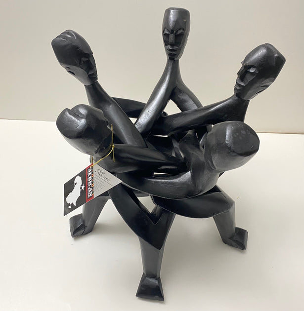 Five-Headed Unity Carving – African Heritage Collection