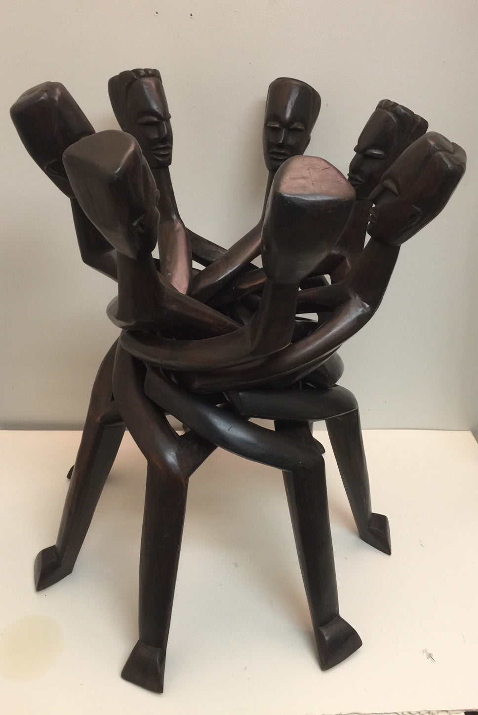 Handcrafted 7-Head Unity Stand | African Heritage Collection