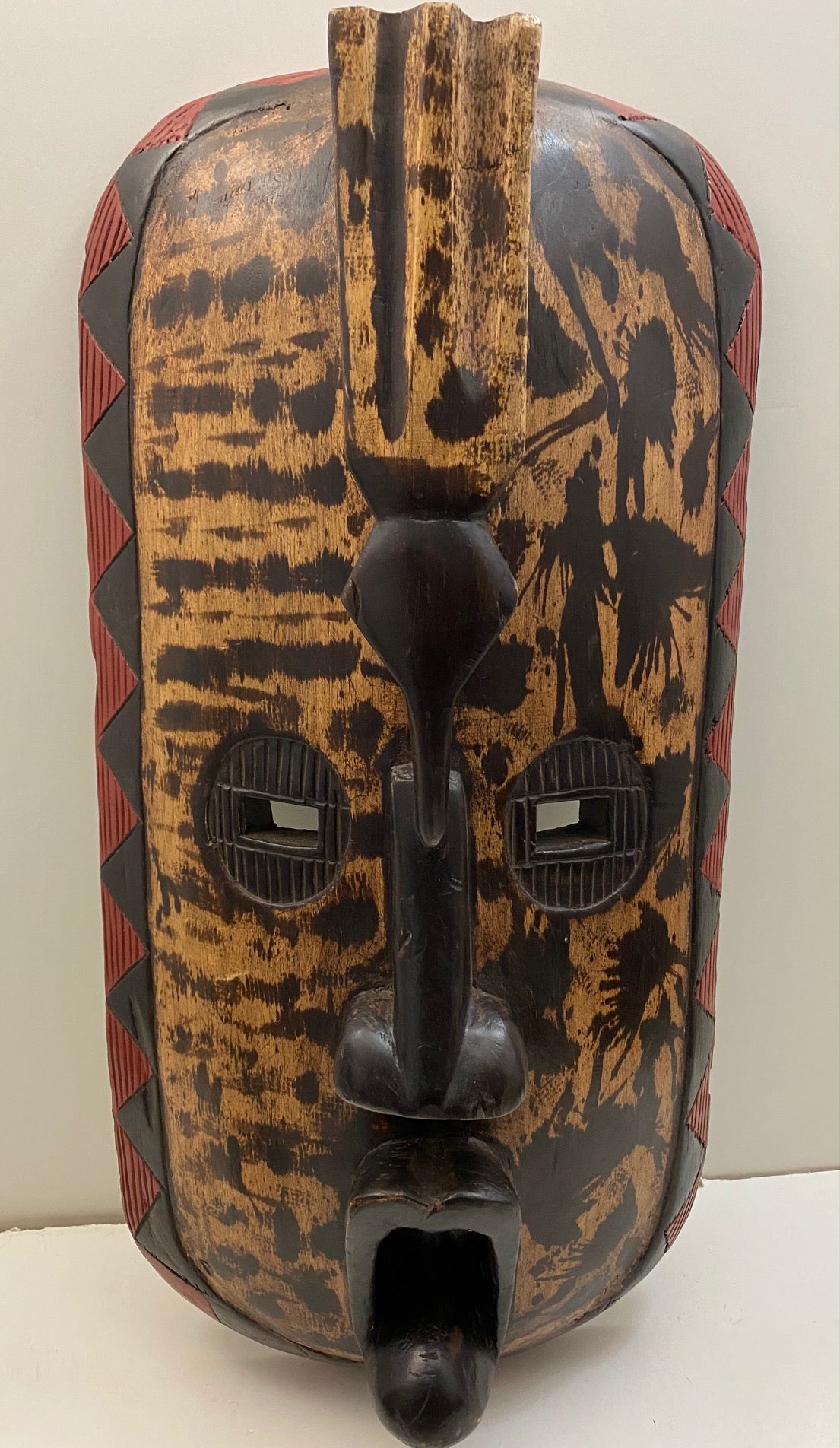 Handcrafted Carved Wood Wisdom Mask | African Heritage Collection